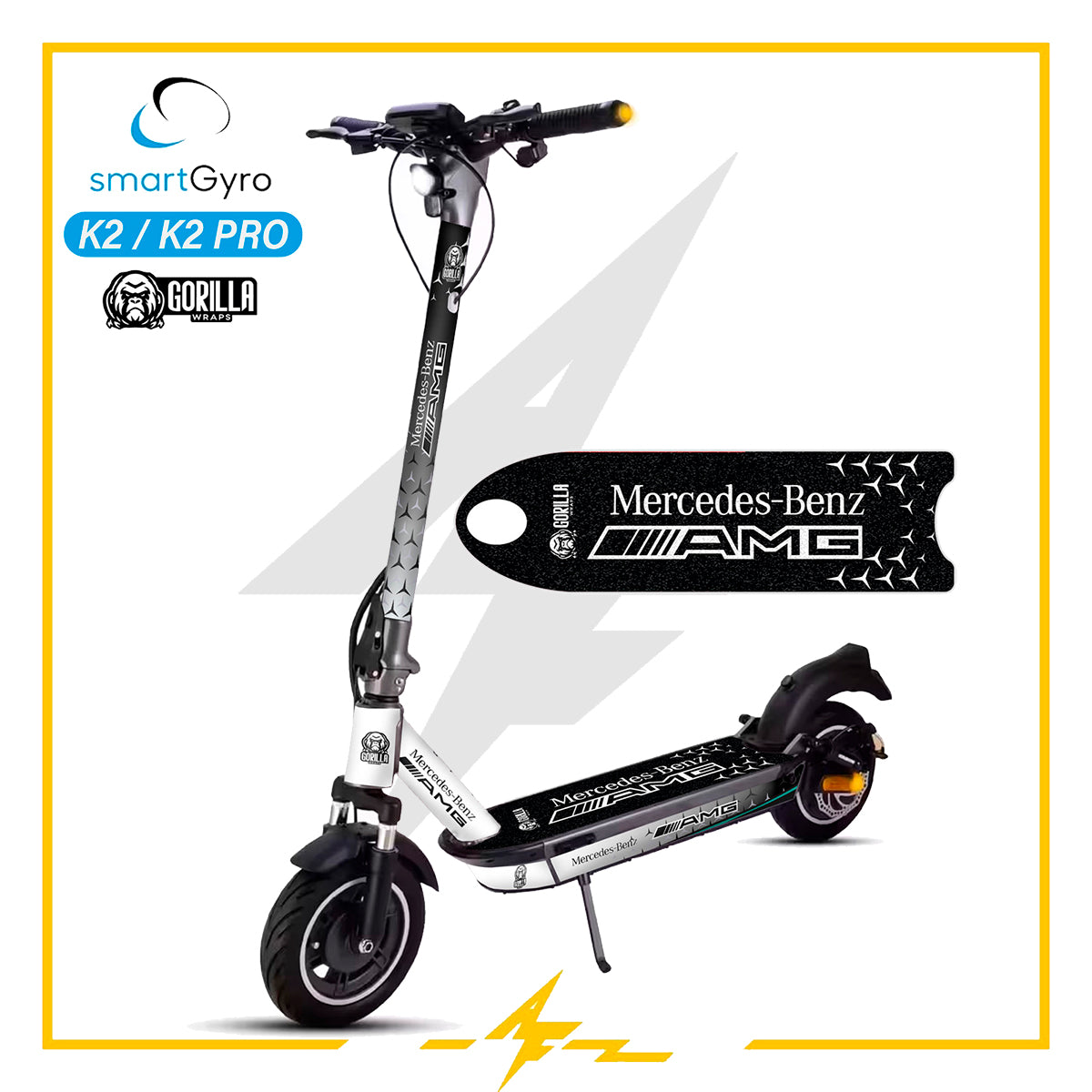 Vinilo Mercedes AMG Para Patinete El ctrico SmartGyro K2 Decorativo Vinilo Mercedes AMG Para Patinete El ctrico SmartGyro K2 Decorativo